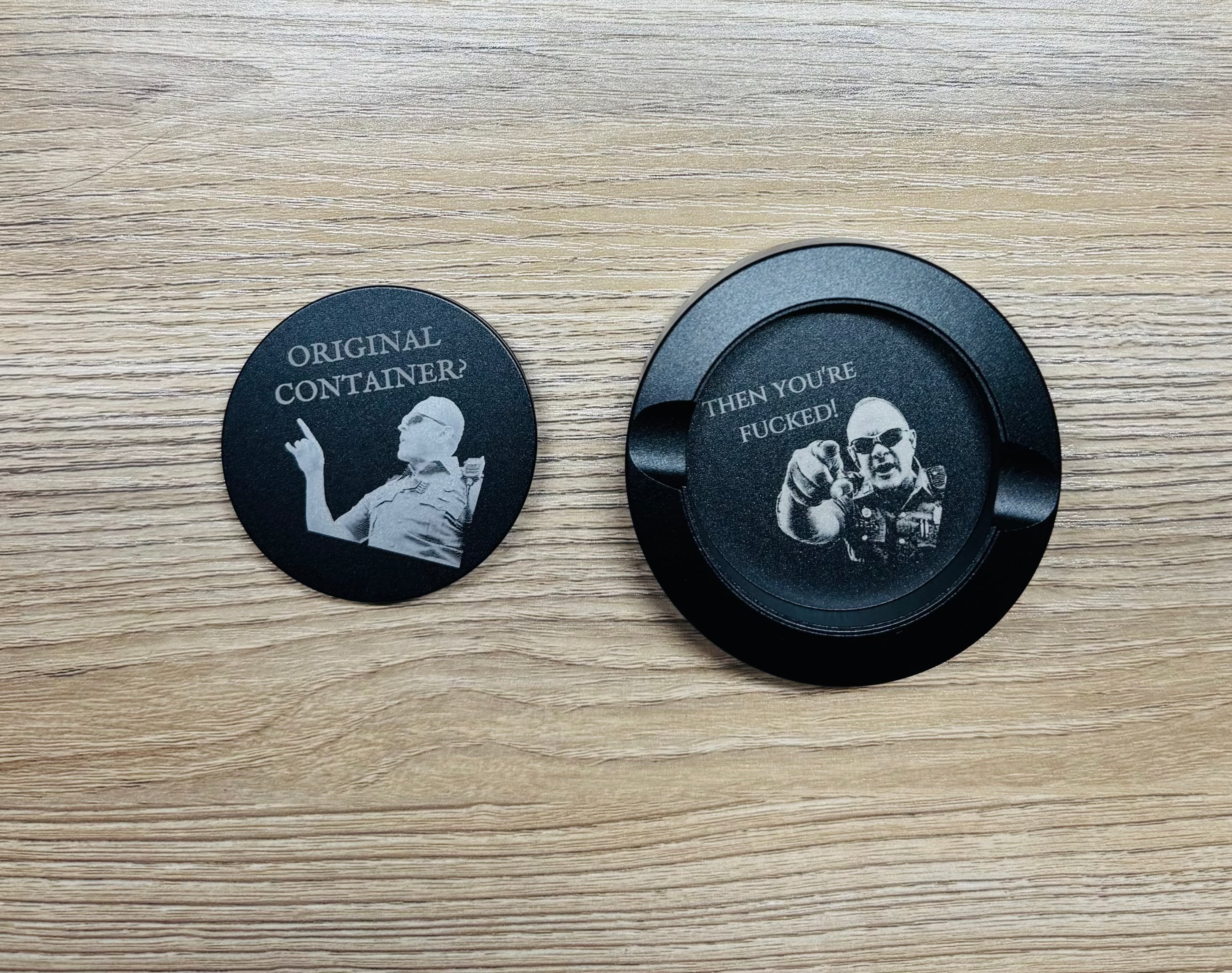 “Original Container” Zyn Vault – Engraved Aluminum Can – Frontline Misfits